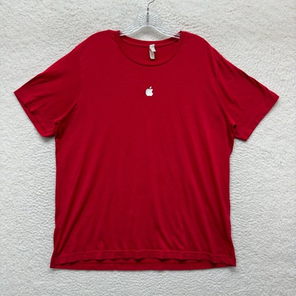 Bella Canvas | Shirts | Apple Red Employee Uniform Work Tshirt Xl Mens ...
